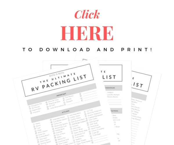 The Ultimate RV Packing List - RVing Is Being