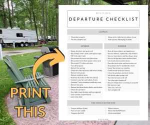RV Tear Down and Departure Checklist - RVing Is Being
