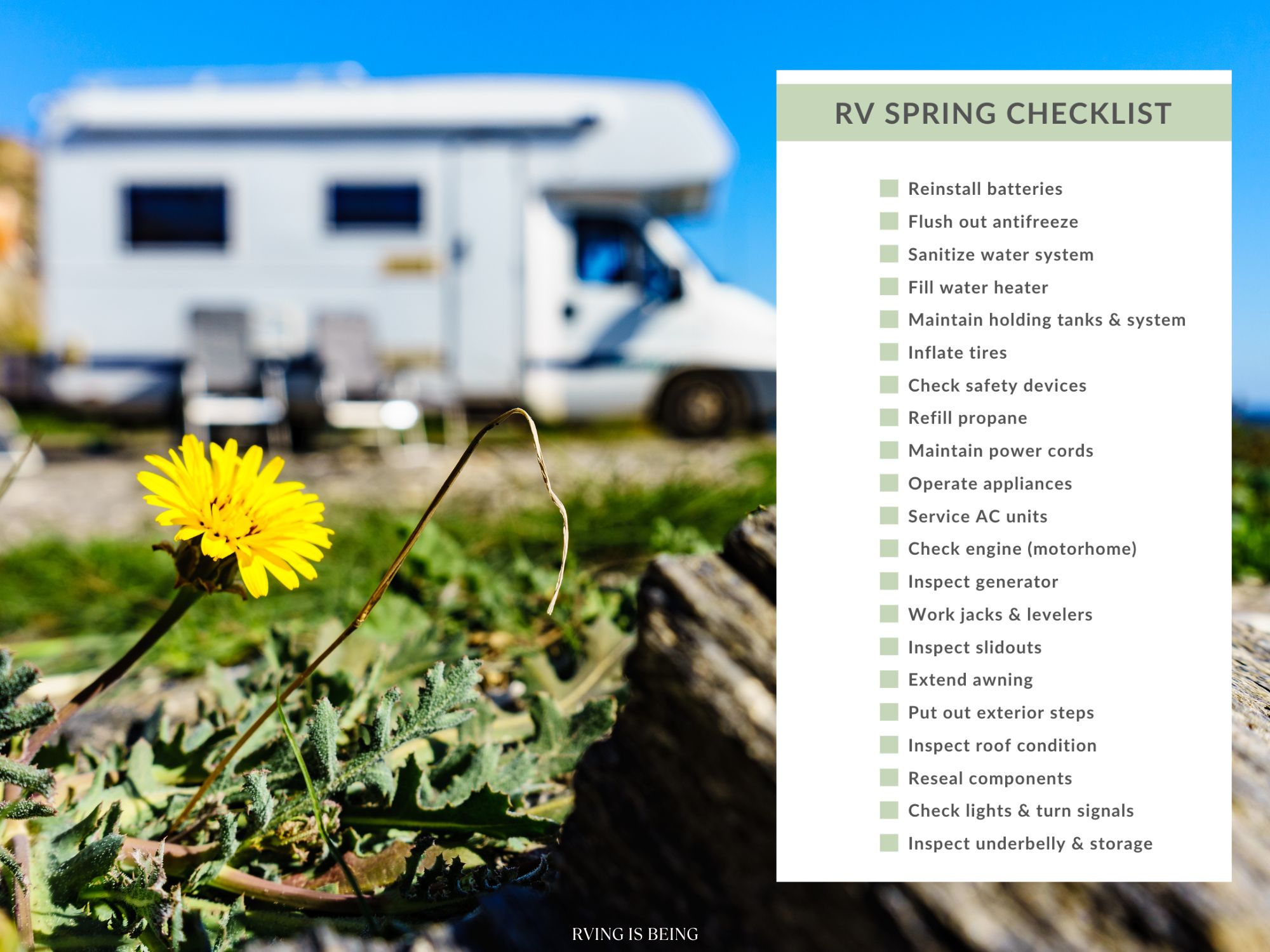 Hello Spring! Get Your Camper Ready Now! Complete This Spring Season ...